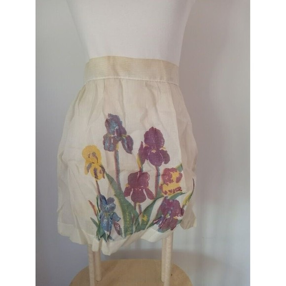 Kitchen | Vintage Sheer Iris Half Apron | Poshmark